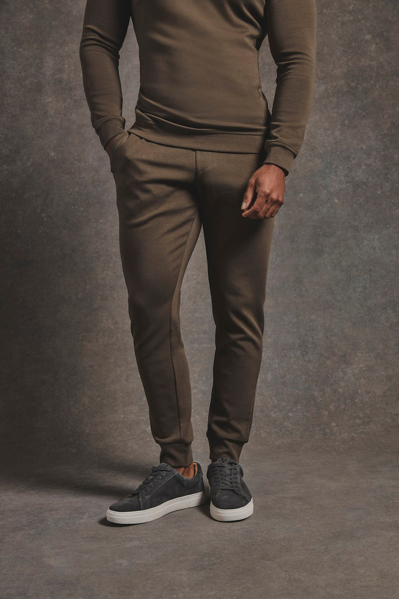 Interlock Sweat Jogger in Deep Khaki – C3 Sport